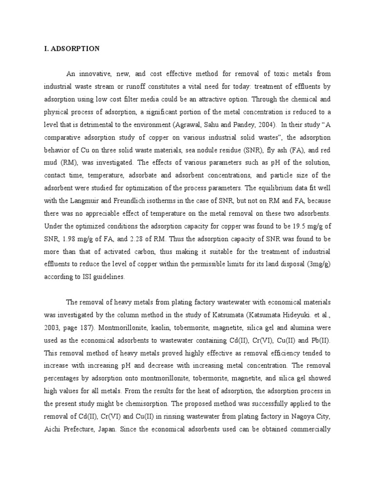 Mental Status | PDF | Adsorption | Chemical Engineering