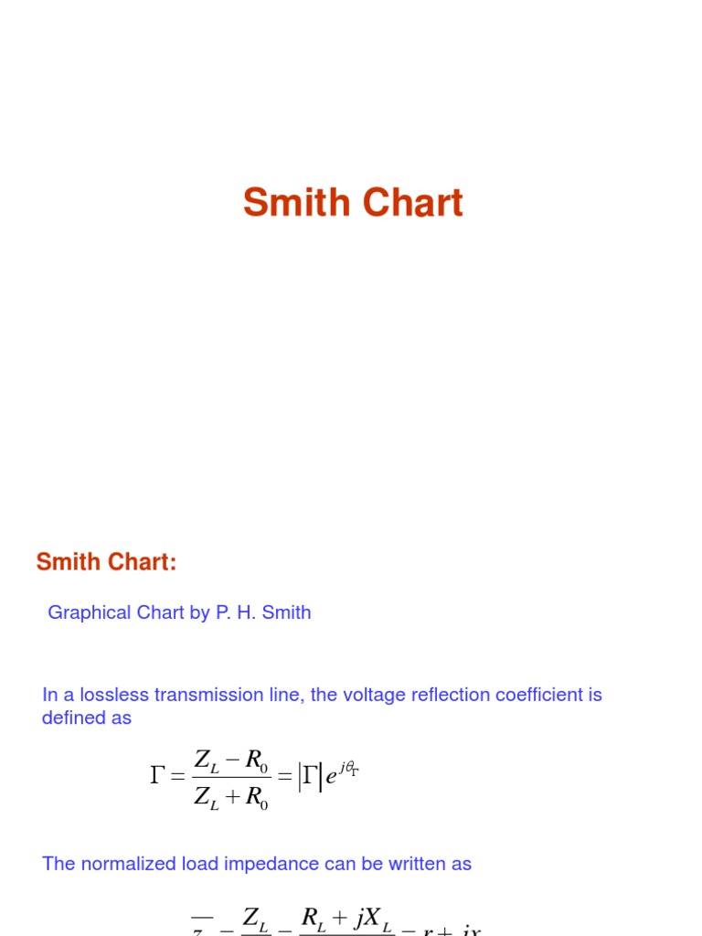 Detailed Smith Chart Examples | PDF