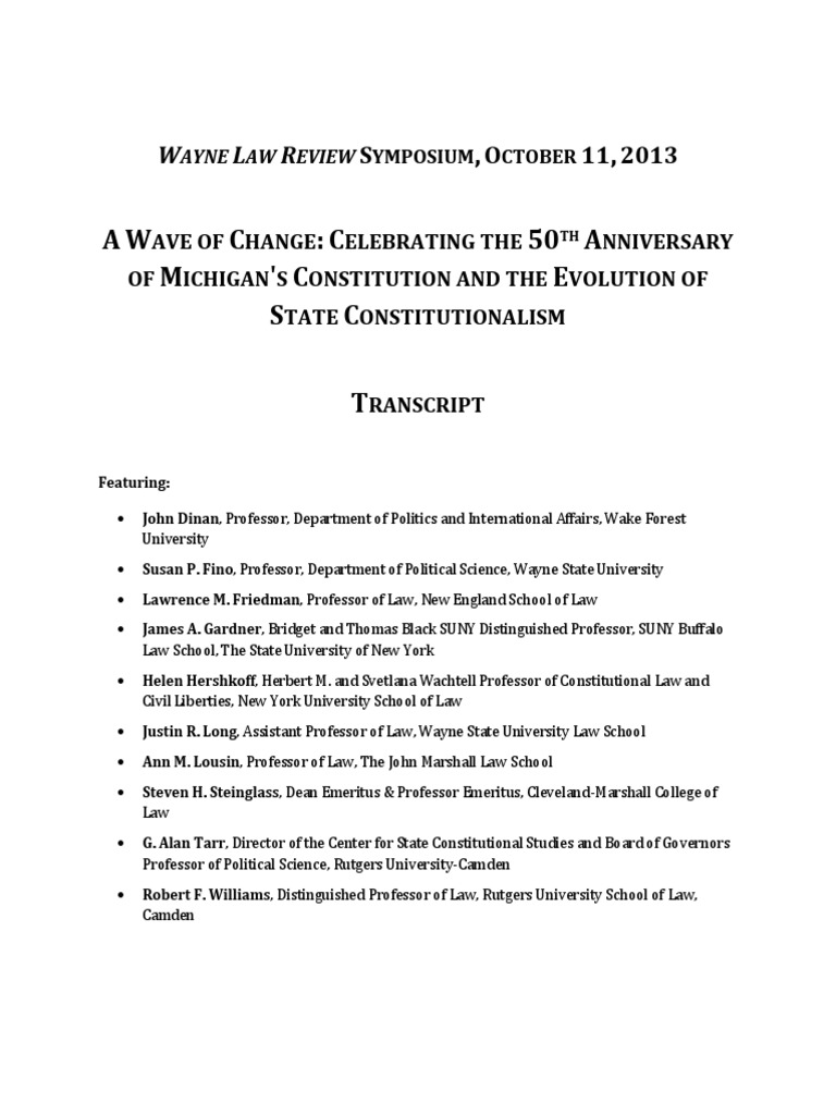 A Wave of Change: Celebrating The 50th Anniversary of Michigan's ...