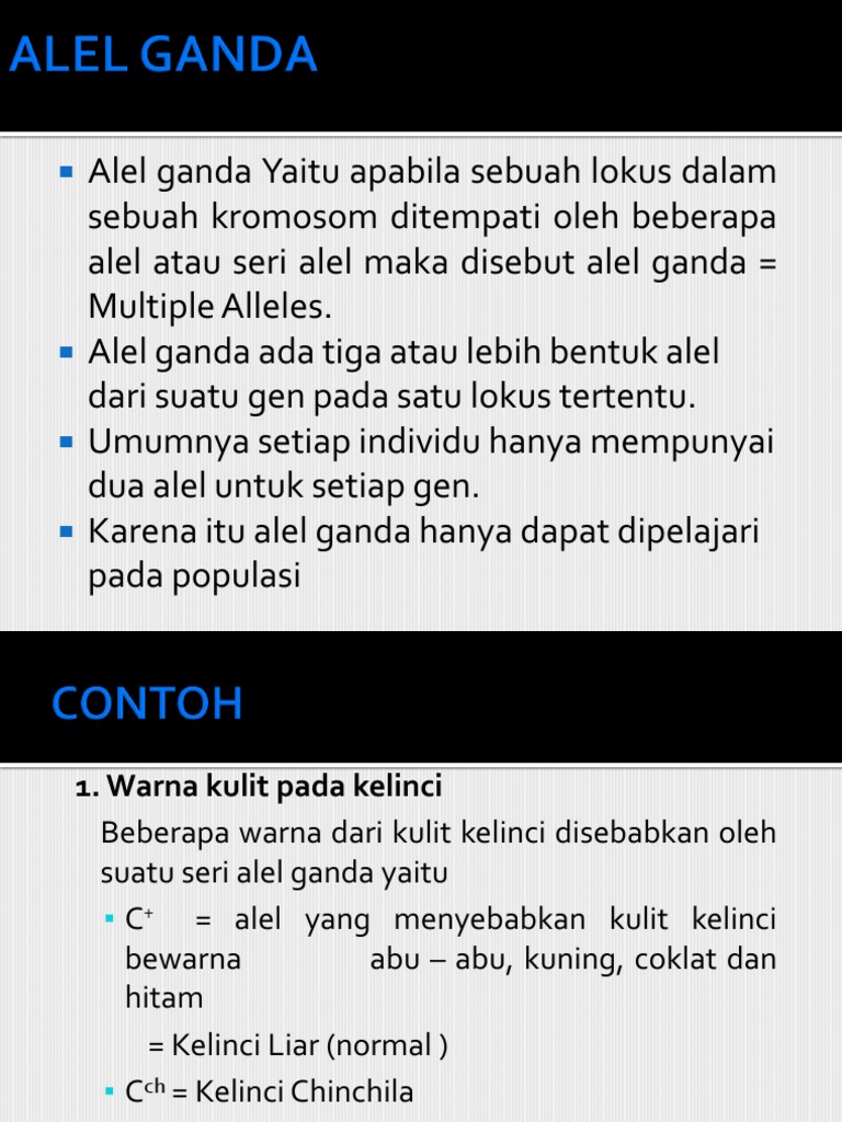 Alel Ganda Dan Gen Ganda | PDF