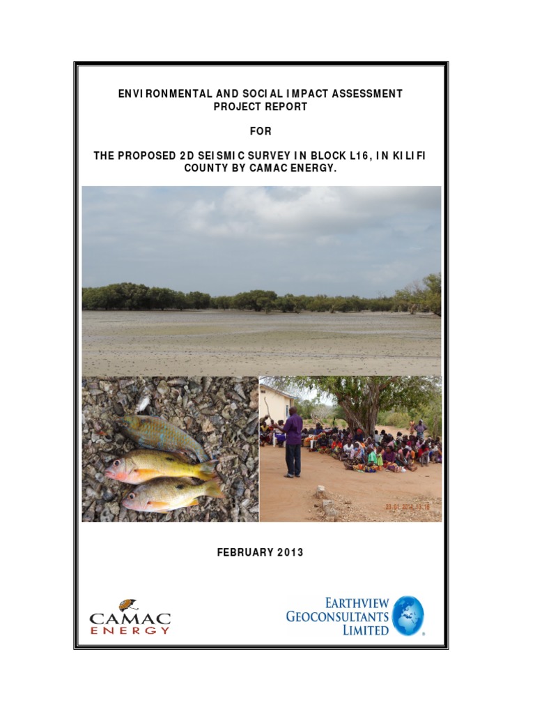Block L16 ESIA Report Final Copy 12-03-2014-2 | PDF | Environmental ...