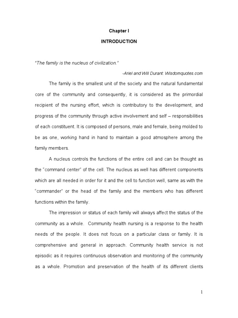 Family Case Study | PDF | Community | Family