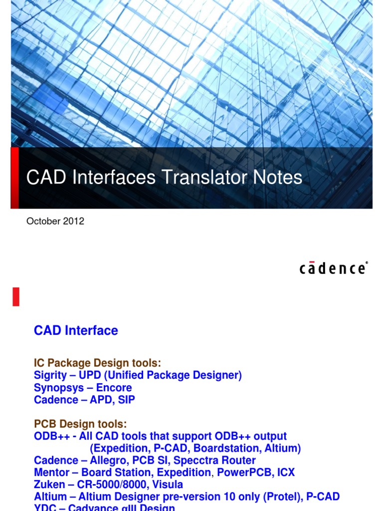 CAD Interfaces Translator Notes: October 2012 | PDF | Command Line ...