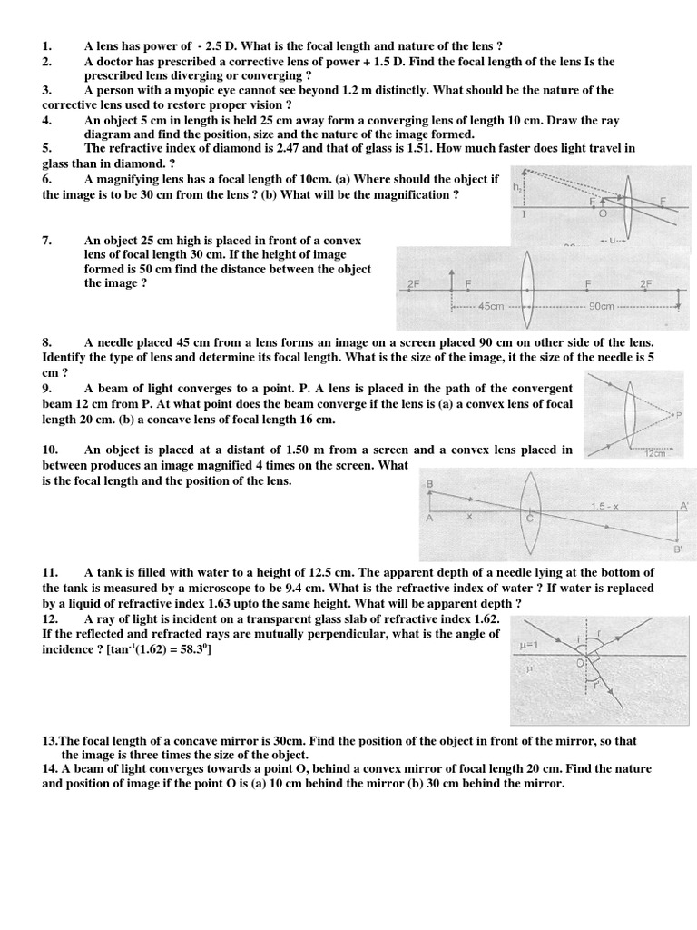 Optics 10 | PDF | Refractive Index | Refraction