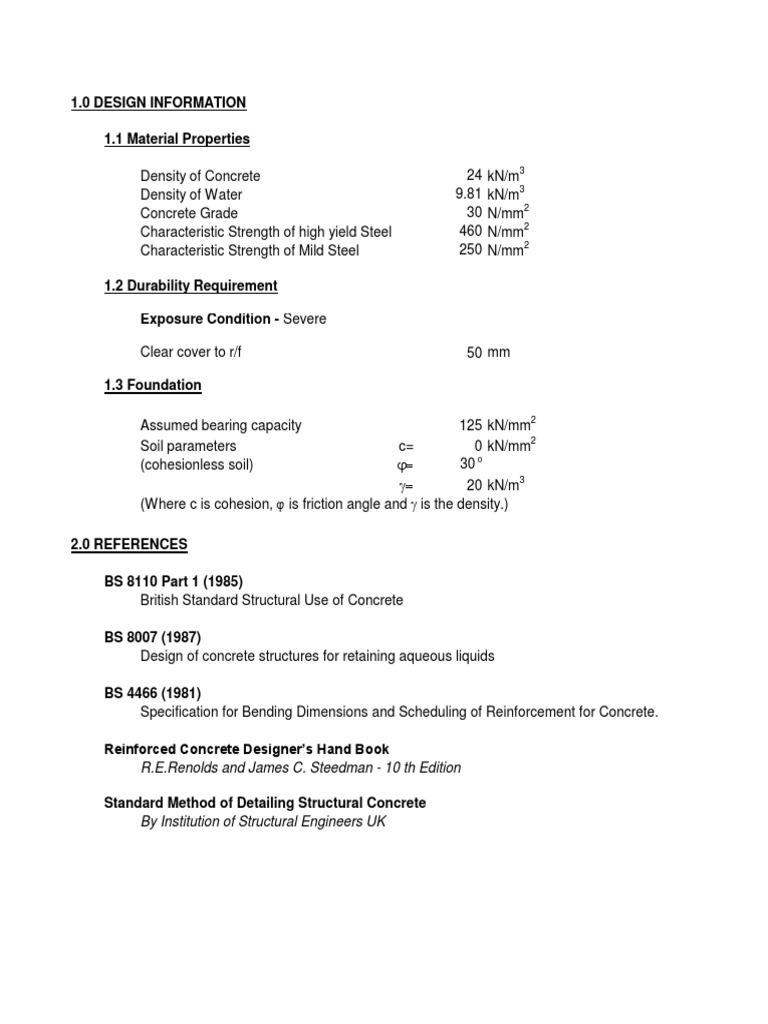 Pipe Support Columns at Bridge Crossing | PDF | Column | Concrete
