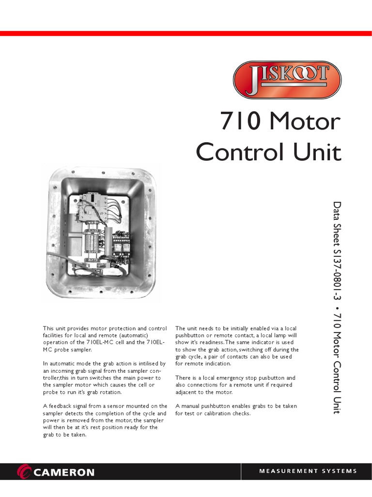 Motor Control Unit (Jiskoot) | PDF