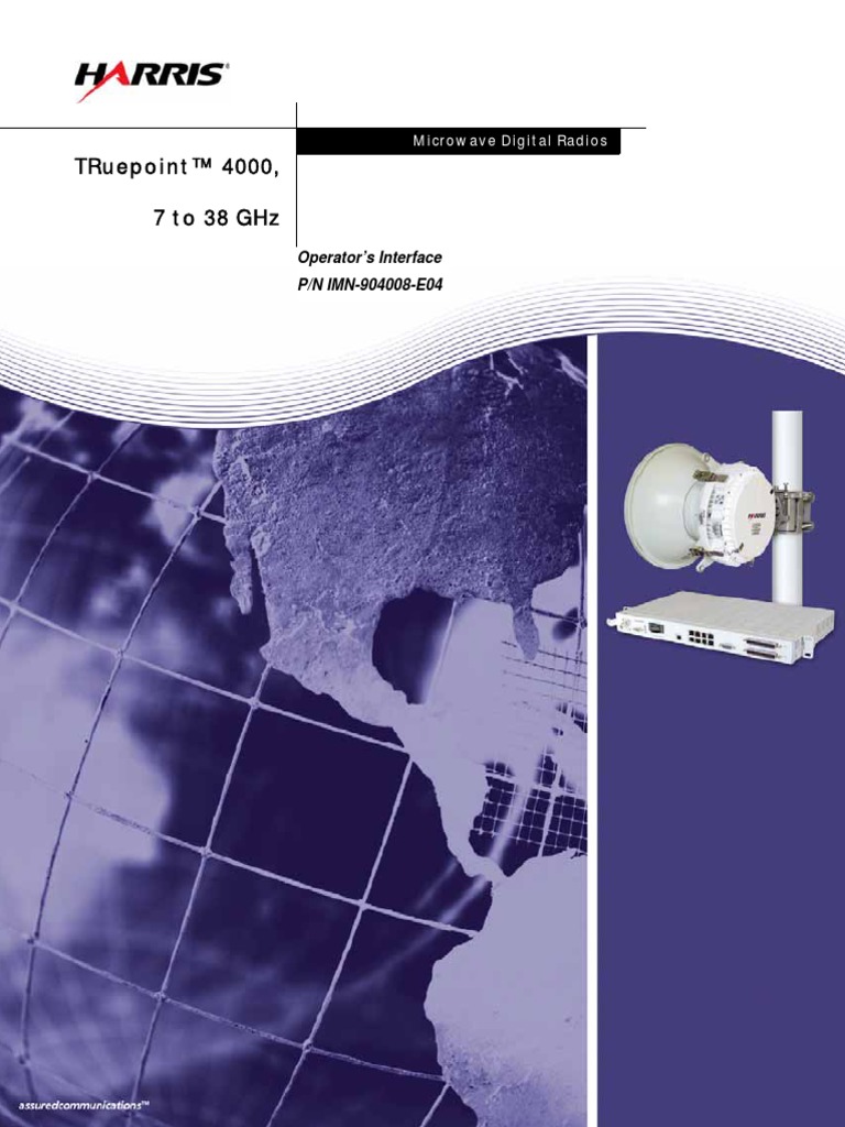 Harris Truepoint 4000 Operator's Interface | PDF | Computer Network ...