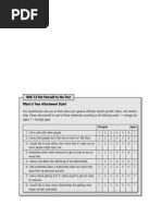 Adult Attachment Questionnaire (AAQ) | PDF | Wellness | Lifestyle