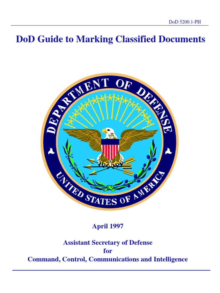 DOD Marking Guide | PDF | Classified Information In The United States ...