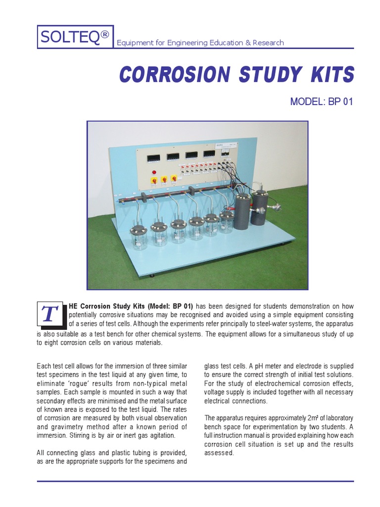 Corrosion Studies Kit | PDF | Corrosion | Ph