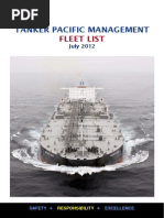 Stolt Tankers Fleet Overview | PDF | Ships | Shipping Companies