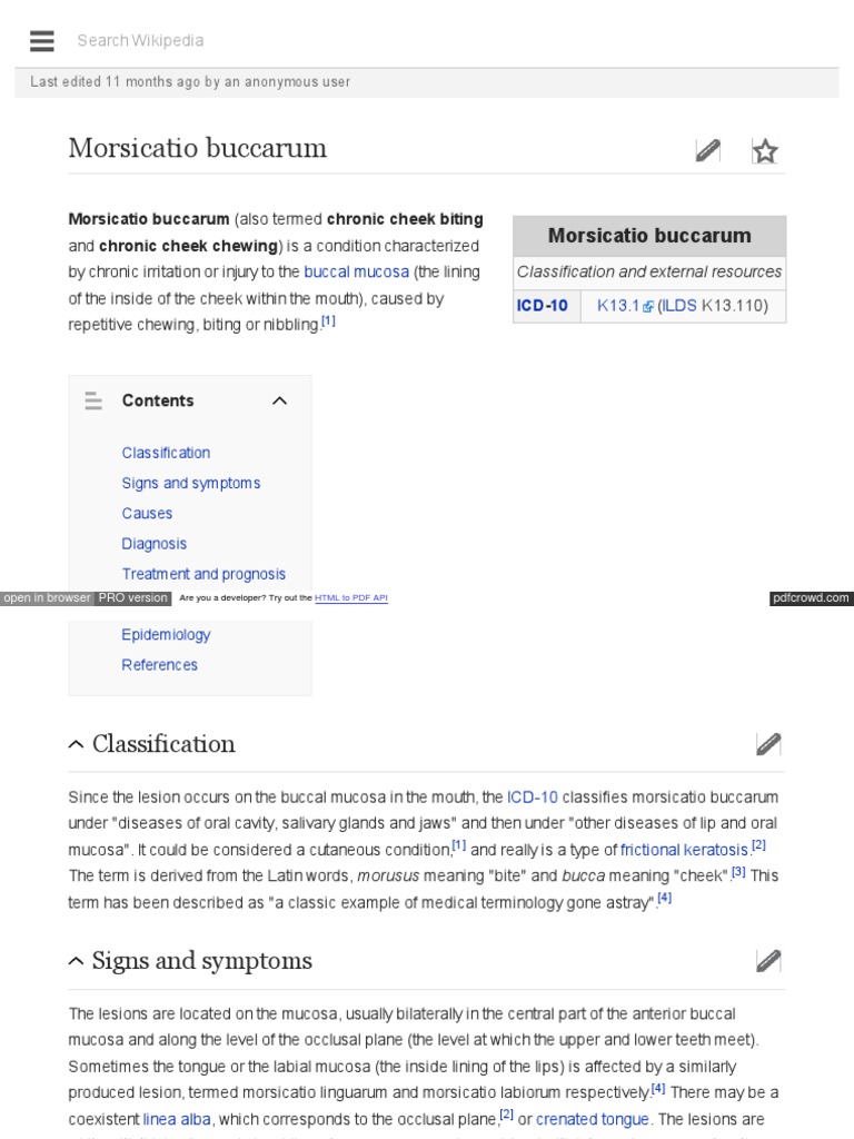 Morsicatio_buccarum[1].pdf | Mouth | Cutaneous Conditions