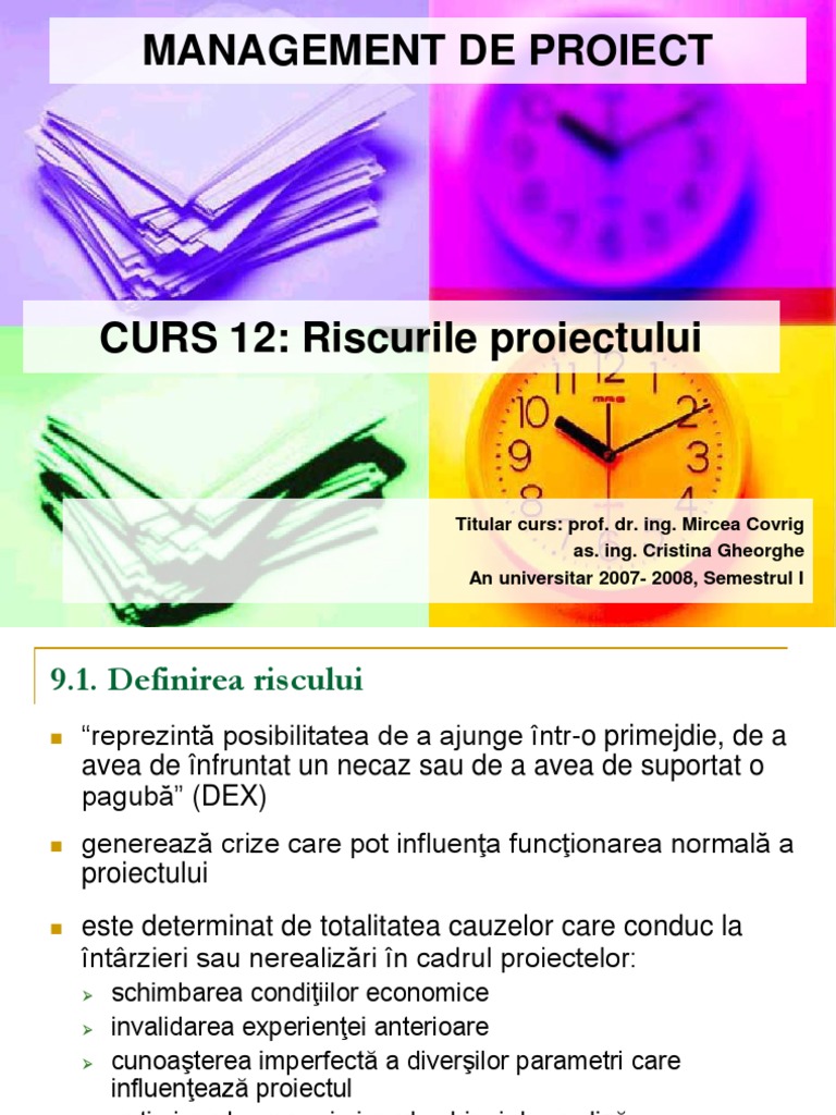 Managementul Riscului | PDF
