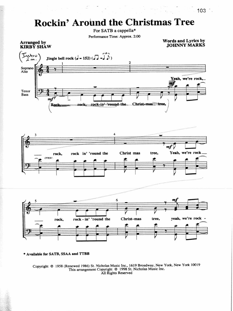 Rockin Around The Christmas Tree | PDF