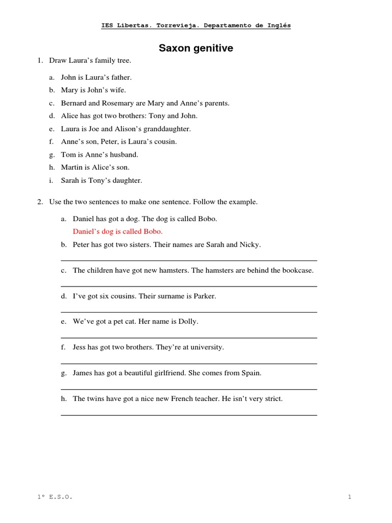 Saxon Genitive | PDF