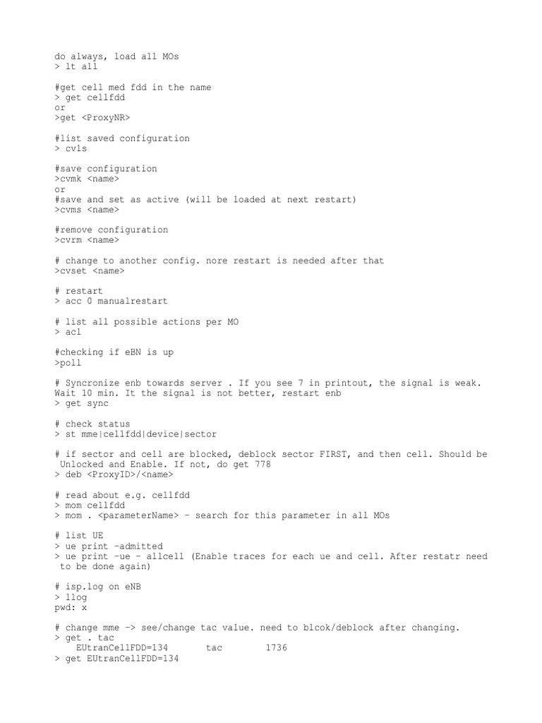Moshell CMD | Download Free PDF | Information Technology Management | Data