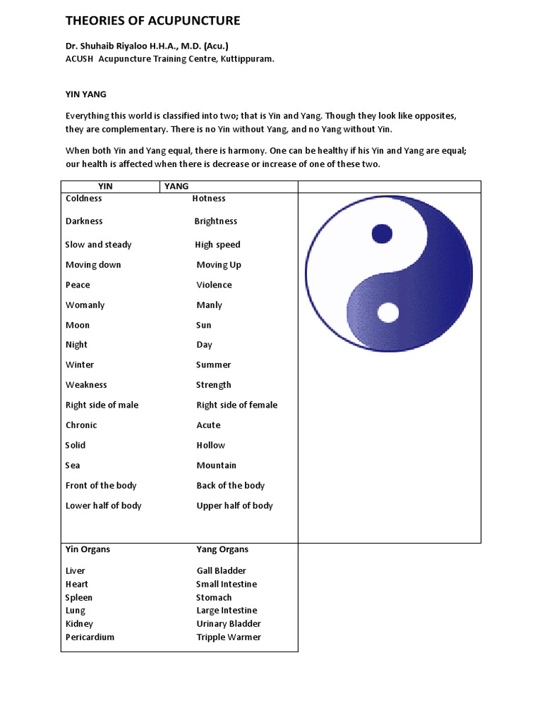 4 | PDF | Meridian (Chinese Medicine) | Yin And Yang