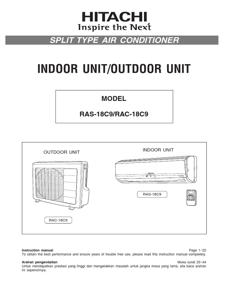 Philips Air Conditioner Manual RAS-18C9/RAC-18C9 | PDF | Ac Power Plugs ...