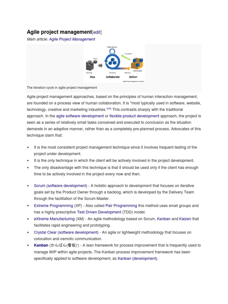 Agile Project Management | PDF | Agile Software Development | Software ...