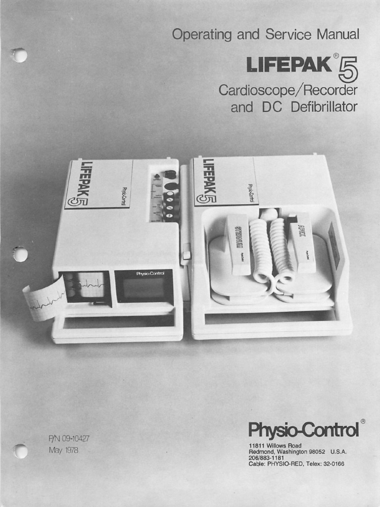 Physio Control Lifepak 5 Defibrillator (1978) | PDF
