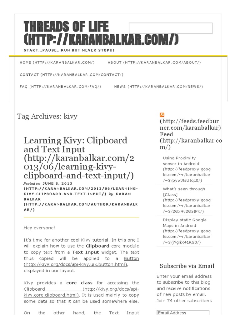 Kivy PDF | PDF | Android (Operating System) | Computer File
