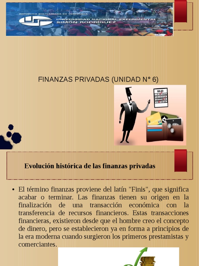 Finanzas Privadas: Historia y Gestión | PDF | Pequeñas y medianas ...