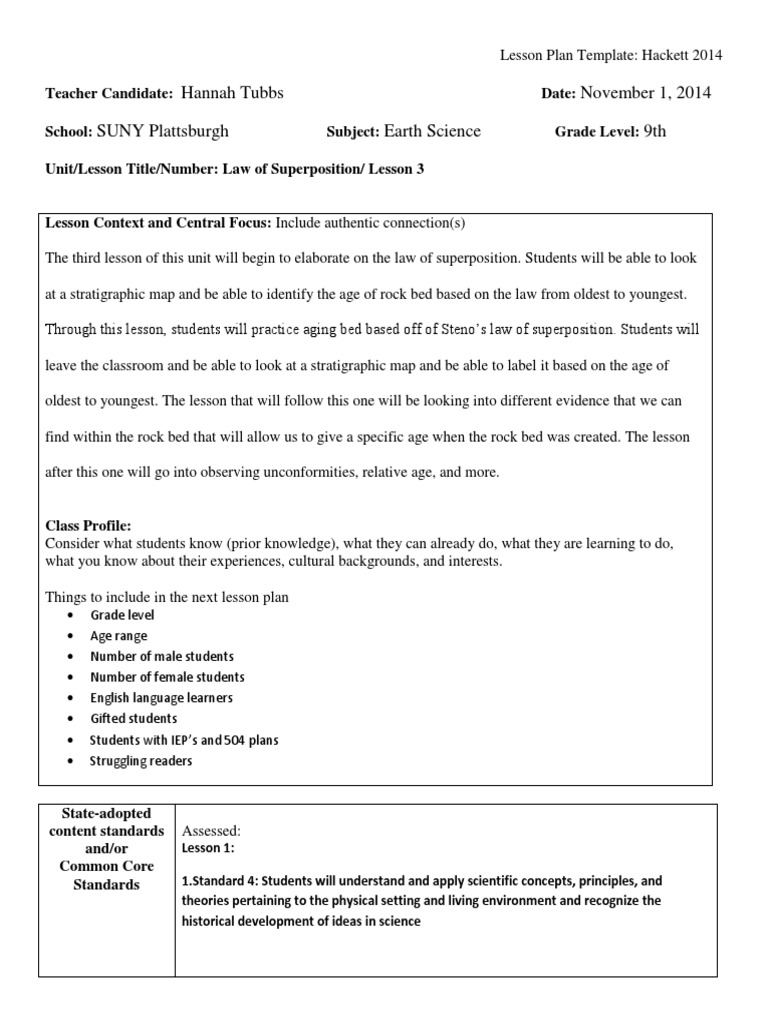 Stratigraphic Maps - Lesson Plan 3 | PDF | Geology | Fossil