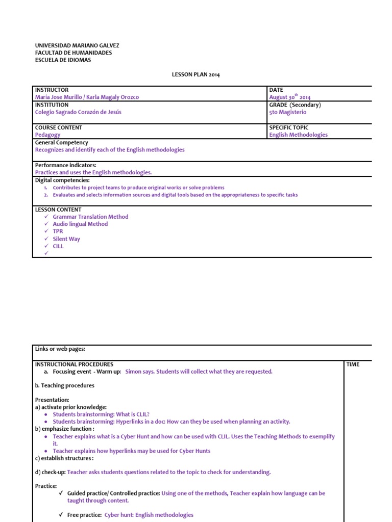 Cyber Hunt Lesson Plan | PDF | Lesson Plan | Teaching