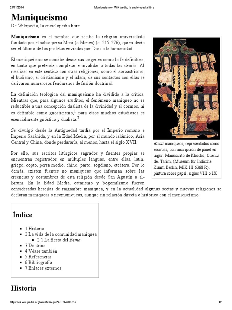 Maniqueísmo | Descargar gratis PDF | Religiones mediterráneas antiguas ...