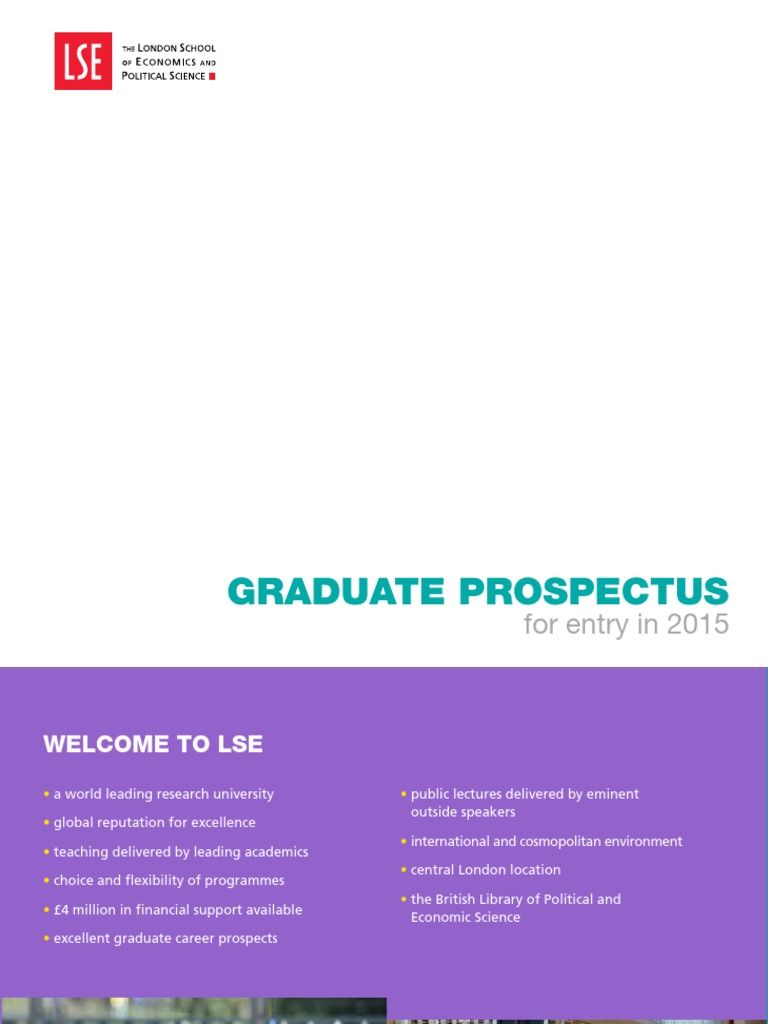 Graduate Prospectus 2015 | PDF