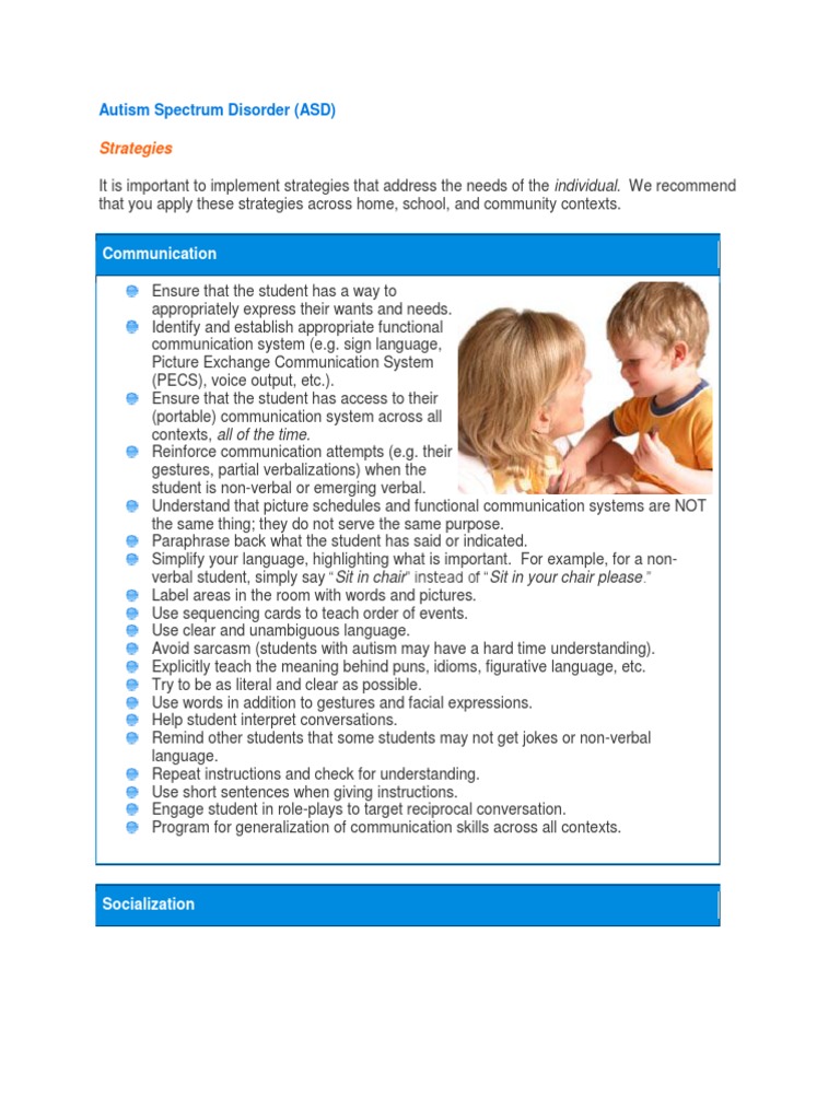 Autism Spectrum Disorder | PDF | Nonverbal Communication | Autism