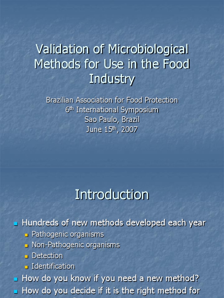 Validation of Microbiological | PDF | Sensitivity And Specificity ...