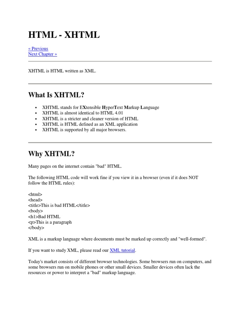 28 XHTML | PDF | Xhtml | Html