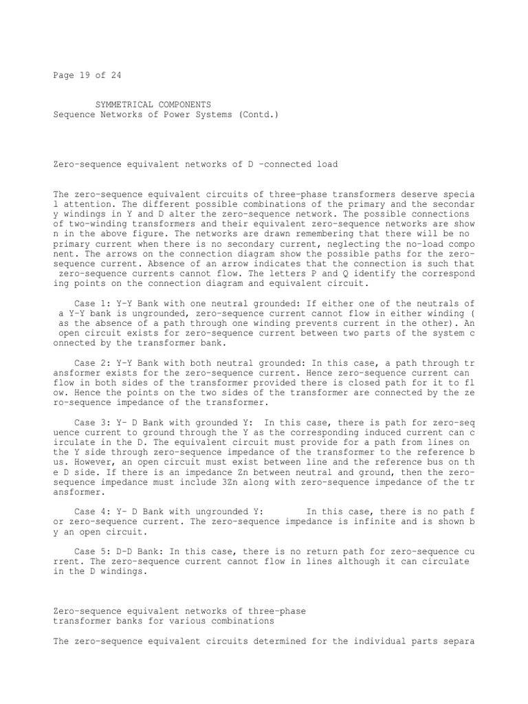 Zero Sequence Diagram | PDF | Transformer | Electric Power