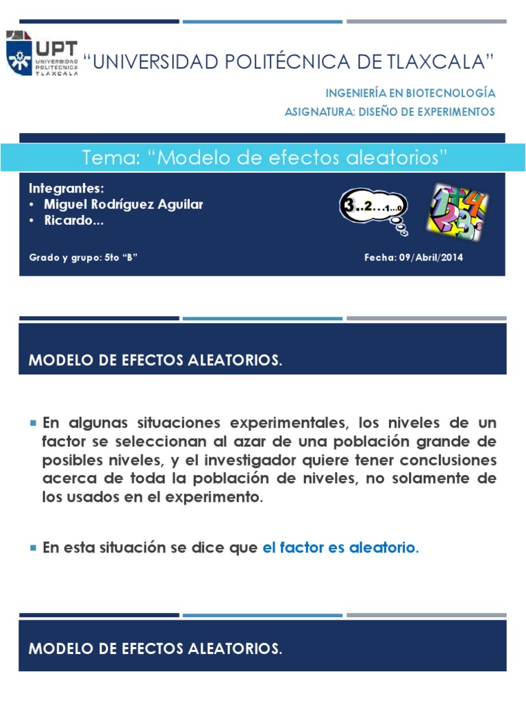 Modelo de Efectos Aleatorios | PDF