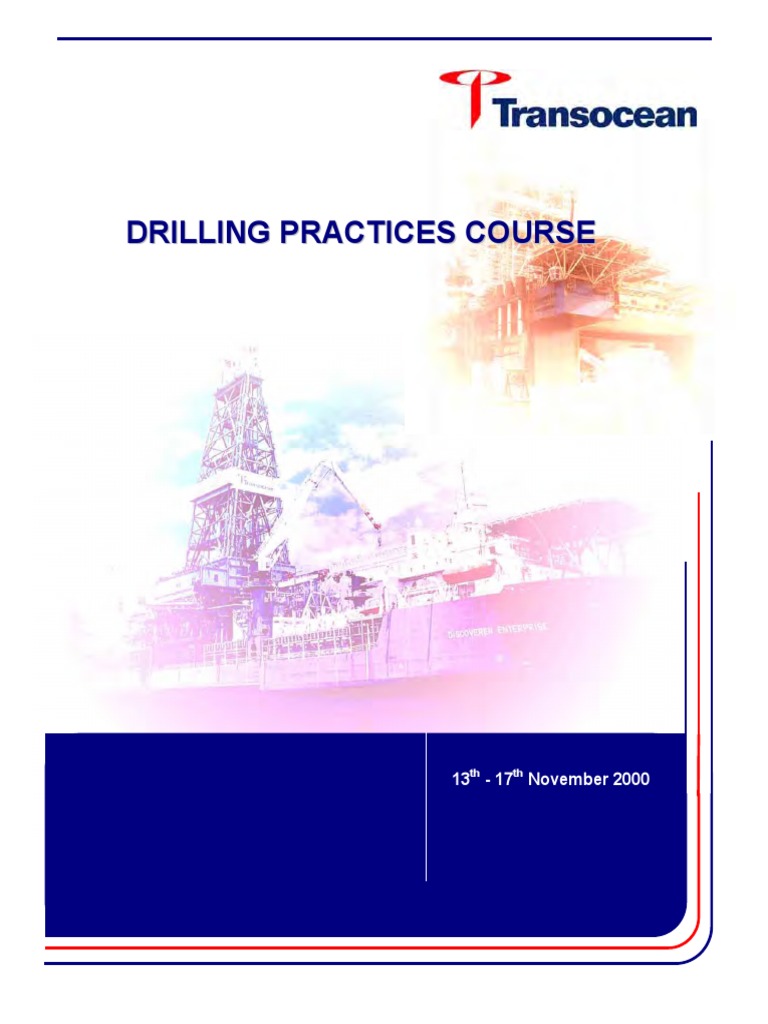 Drilling Practices Course Manual | Reflection Seismology | Hydrocarbon ...