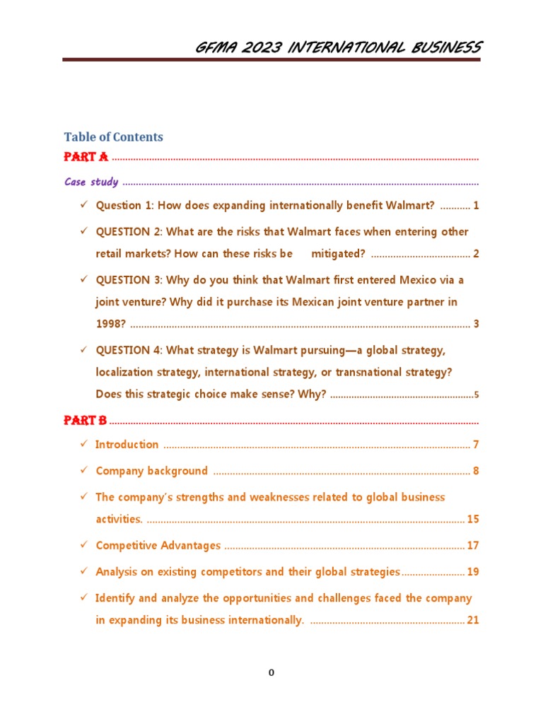 Walmart | PDF | Walmart | Strategic Management