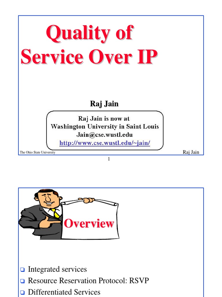 Quality of Service Over IP | PDF | Quality Of Service | Multiprotocol ...