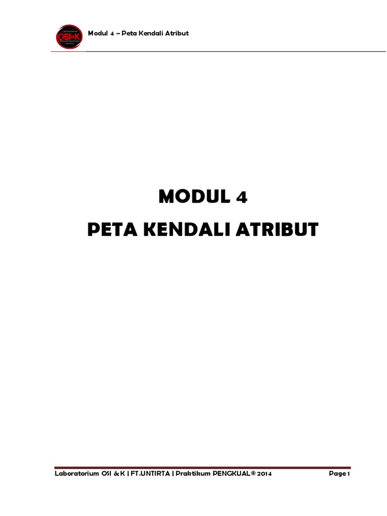 Modul 4 Peta Kendali Atribut | PDF