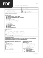 Lesson Plan 3 - Parts of Speech | PDF | Part Of Speech | Adverb