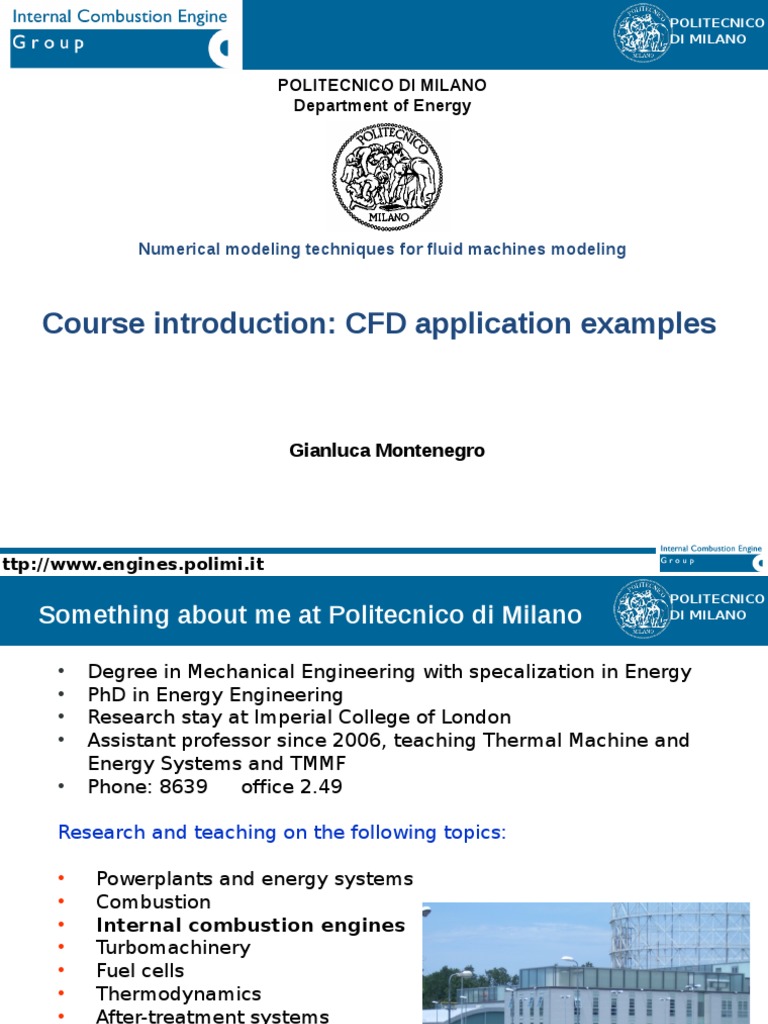 CFD Course Introduction - Montenegro | PDF | Computational Fluid ...