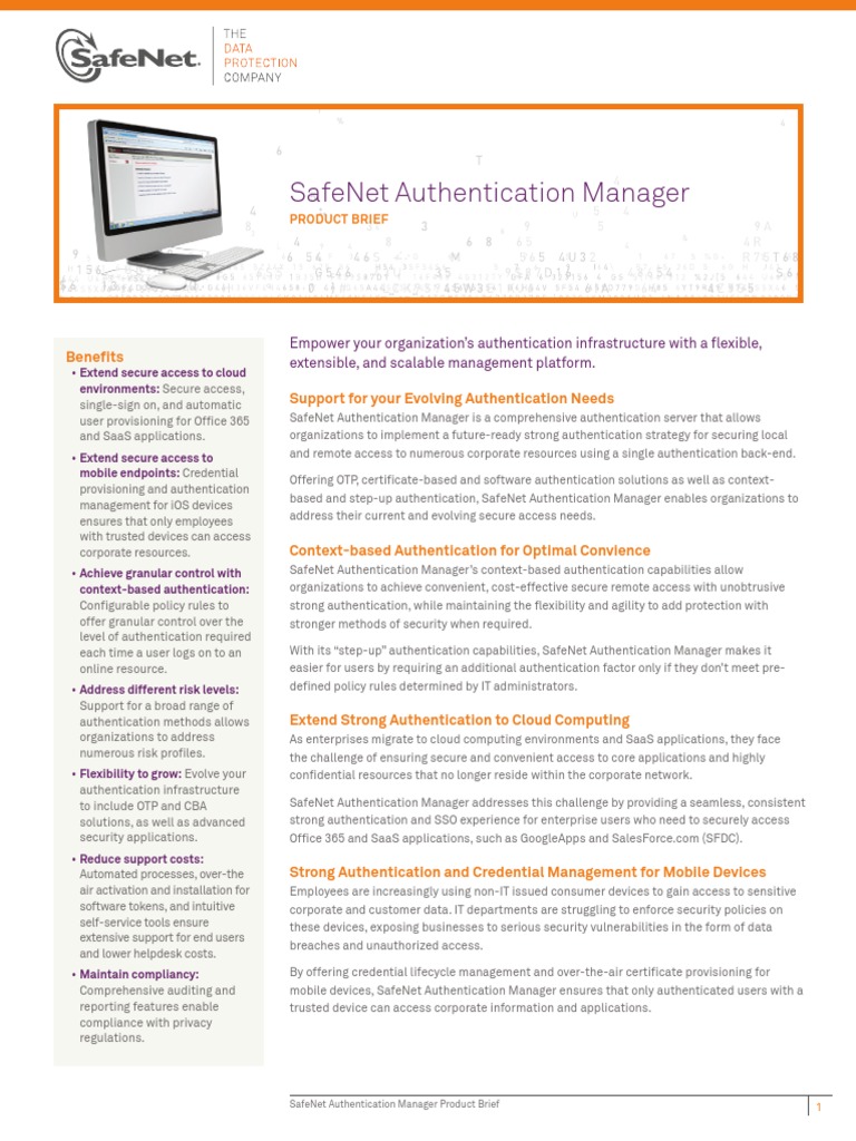 SafeNet Authentication Manager PB (En) v13 Jan312013 Web | PDF ...