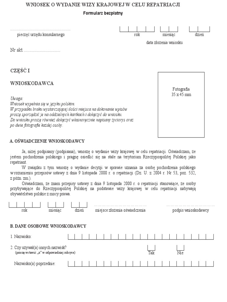 Wniosek o wydanie wizy repatriacyjnej - nowy.pdf
