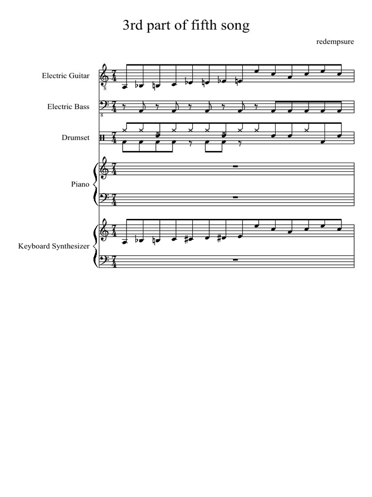 3rd Part of Fifth Song | PDF | Music Technology | Electronic Music