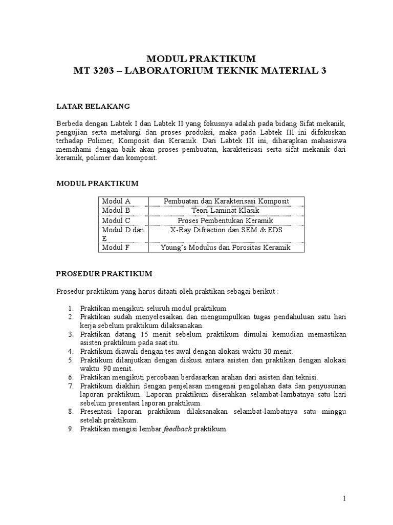 Modul Labtek 3 | PDF