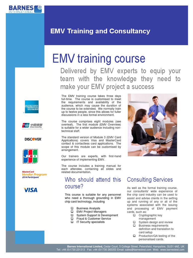 Barnes EMV Training and Consultancy | PDF | Emv | Smart Card