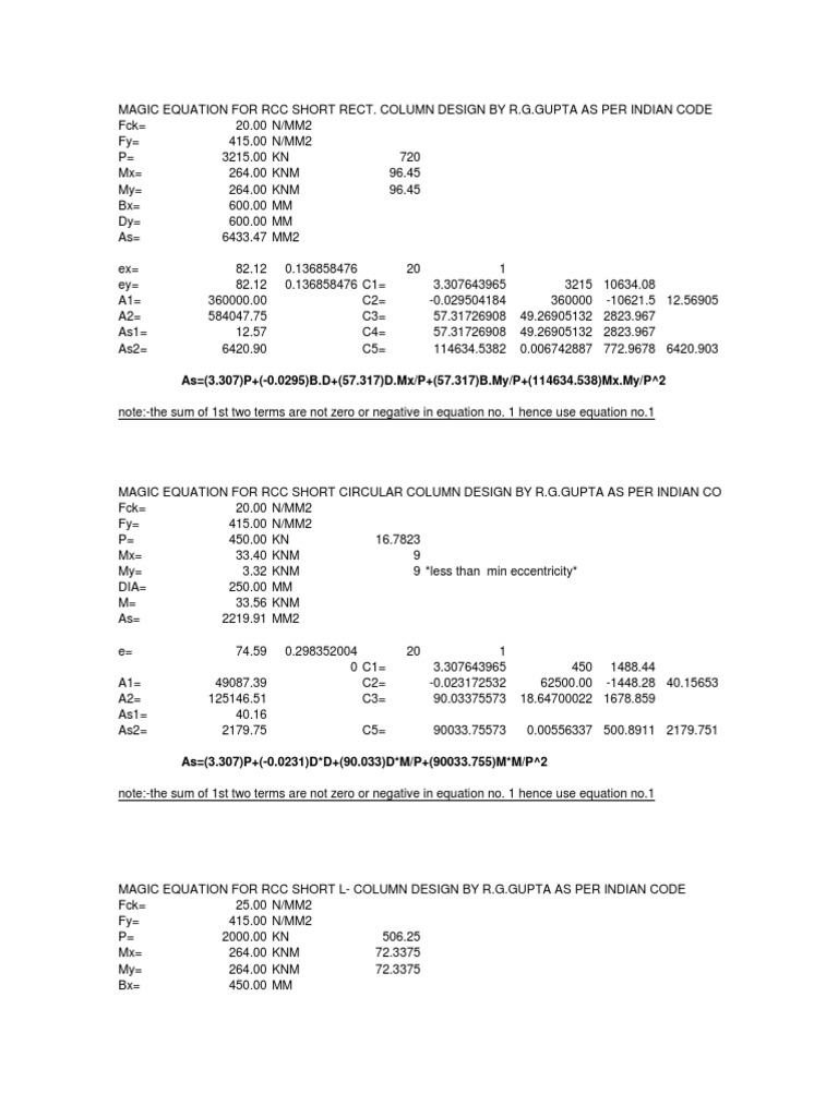 Magic Equation r1 (All Codes) | PDF | Equations | Mathematical Concepts