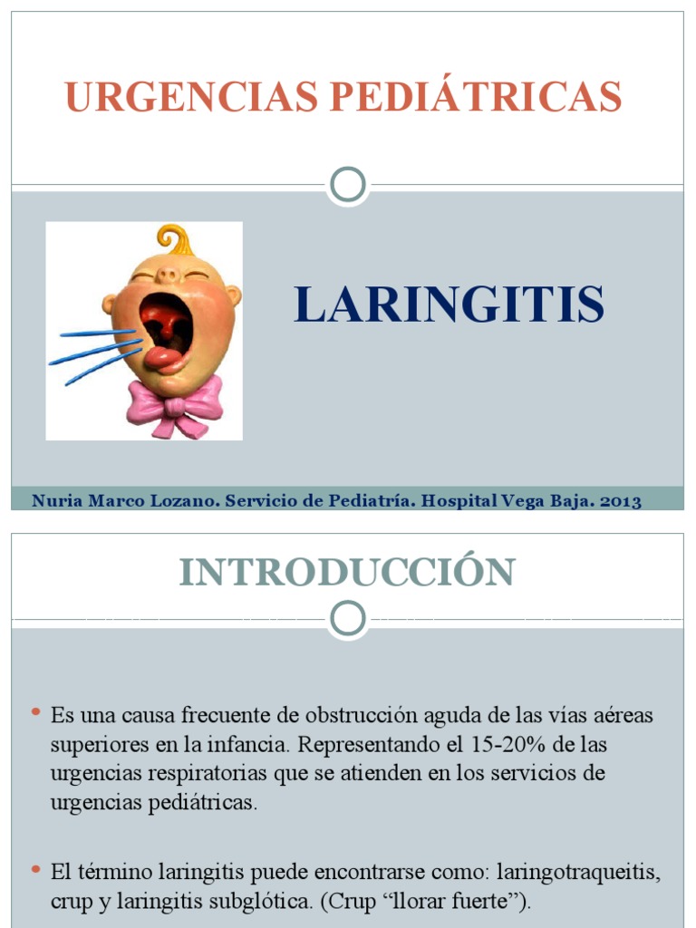 Laringitis Aguda | PDF | Tos | Especialidades Medicas