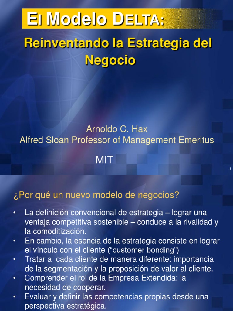 Modelo Delta A HAX | PDF | Producto (Negocio) | Marketing