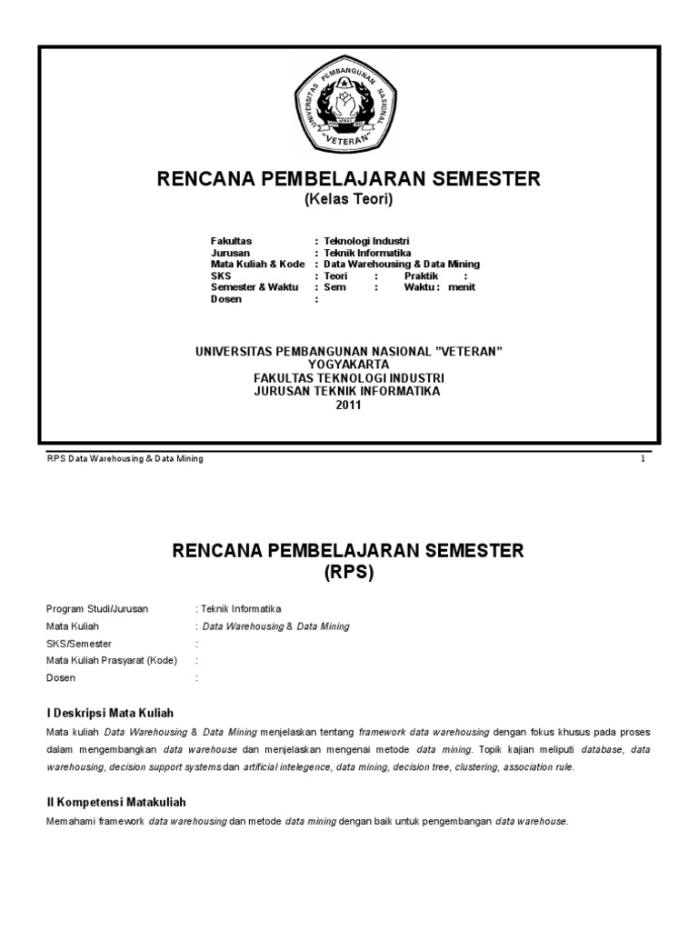 RPS Data Warehousing & Data Mining | PDF
